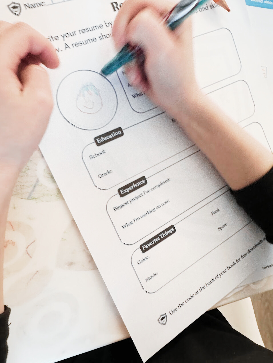 Resume for Kids - Free Printable Worksheet - Rookie MBA Library